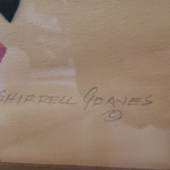 Shirrell Graves | Wall Decor | Vintage Shirrell Graves Watercolor ...